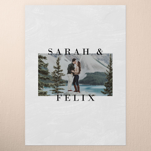 Modern Minimal 5x7 Wedding Menu by Shutterfly | Shutterfly