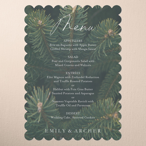 Wedding Menu Templates | Shutterfly