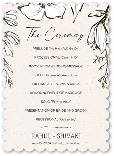 Black Wedding Programs | Shutterfly