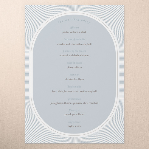 Grand Ampersand 5x7 Wedding Program by Blonde Designs | Shutterfly