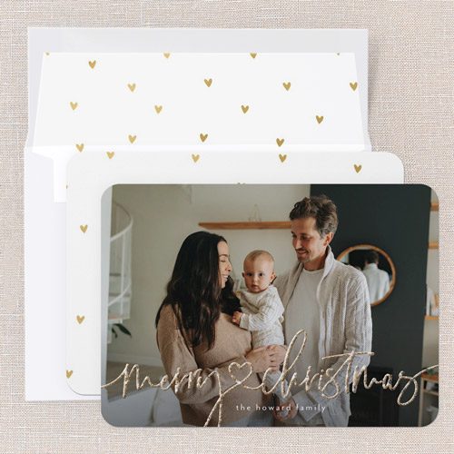 Heart Highlight 5x7 Glitter Card by Yours Truly | Shutterfly