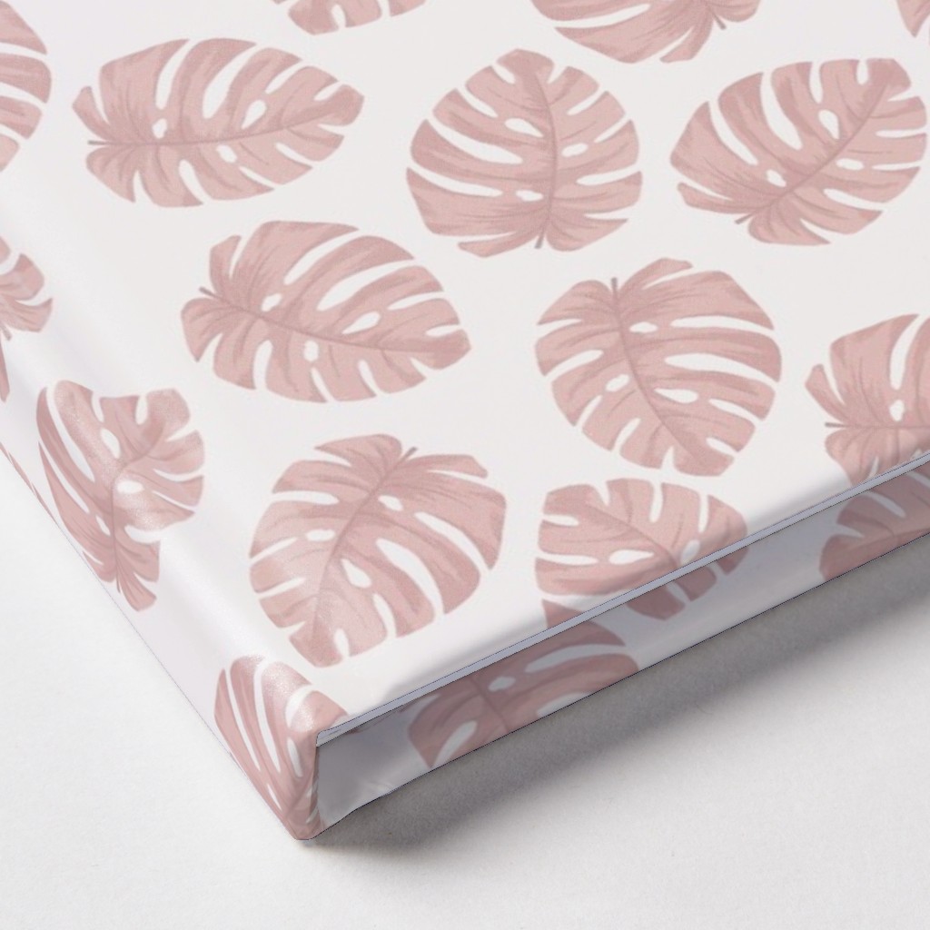 Boho Monstera Leaf - Light Pink on Off White Journal | Shutterfly