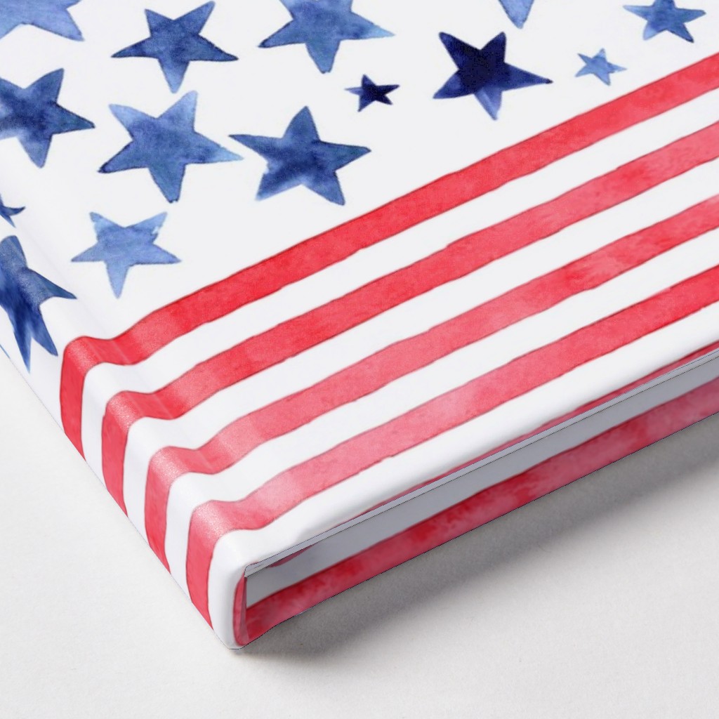 Watercolor Stars and Stripes - Red White and Blue Journal | Shutterfly