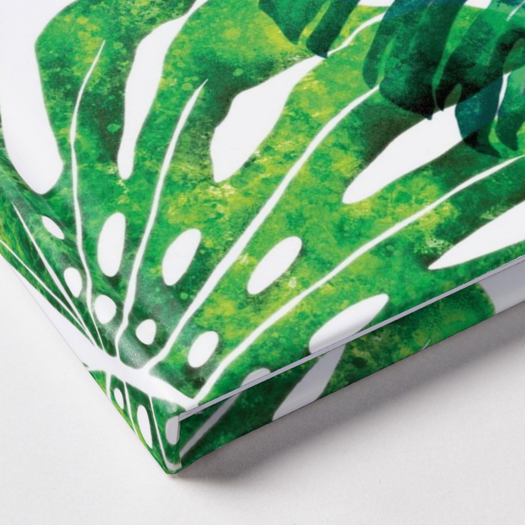 Monstera Leaves - Green on White Journal | Shutterfly