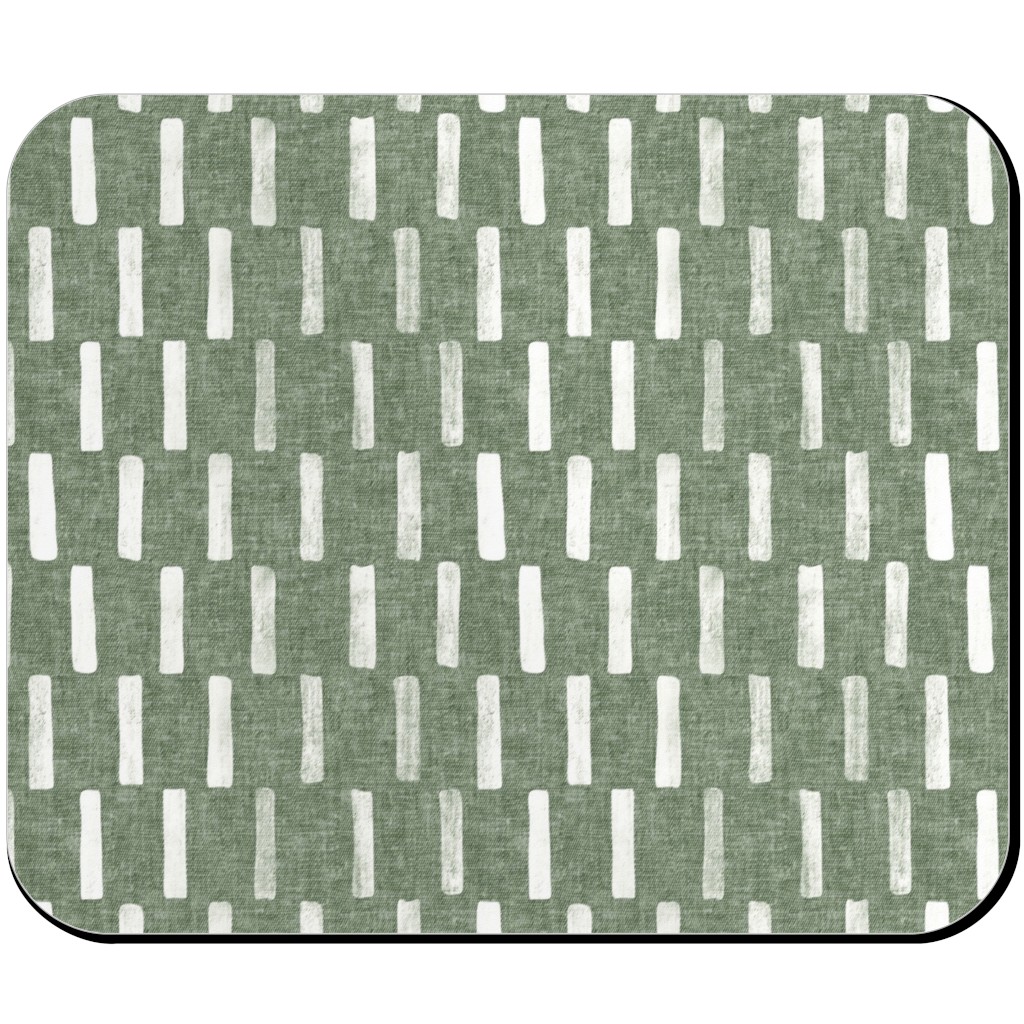 Block Print Dash - Sage Mouse Pad | Shutterfly