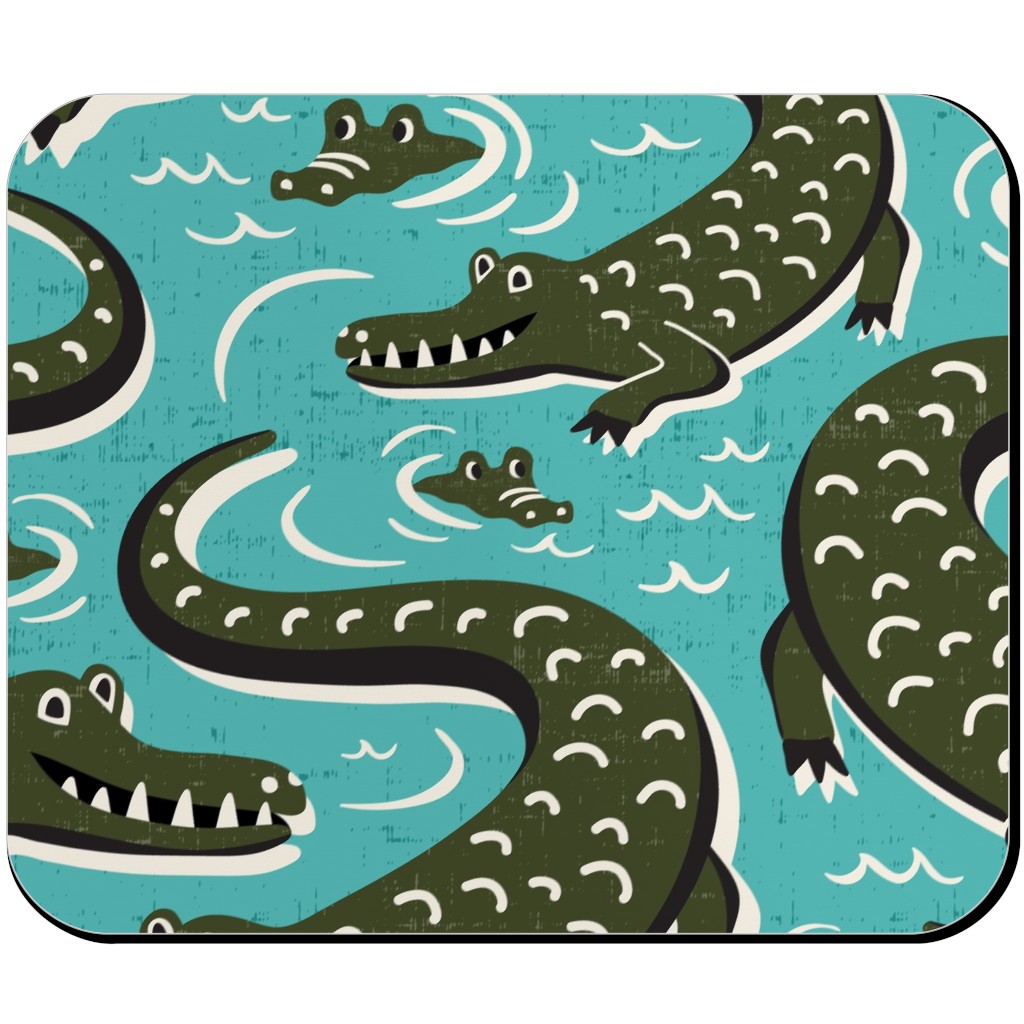 Down in the Bayou - Alligator Aqua Mouse Pad | Shutterfly