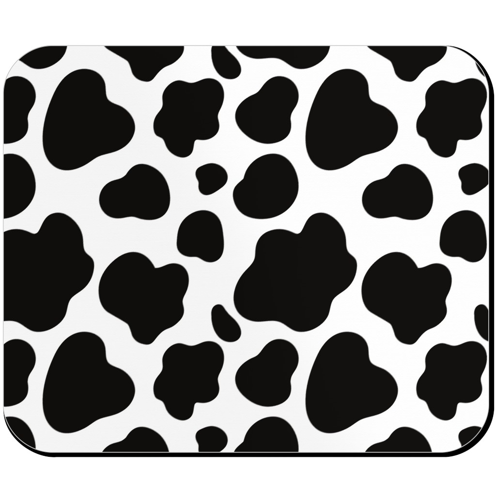 Cow Spots Pattern - Black on White Mouse Pad | Shutterfly
