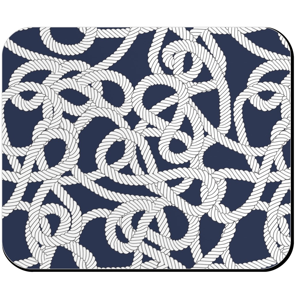 Nautical Rope Knots in Navy Mouse Pad | Shutterfly