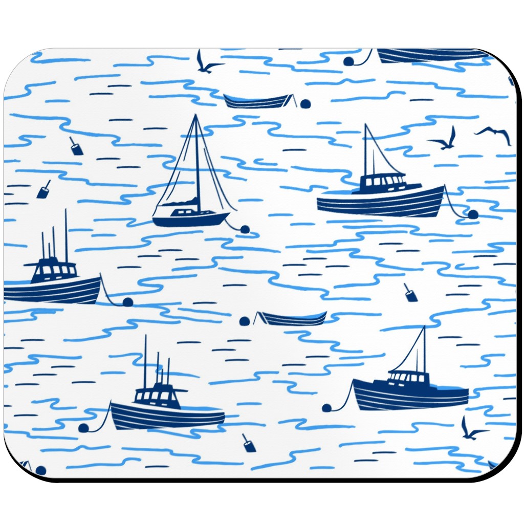 Blue And White Mouse Pad | Shutterfly