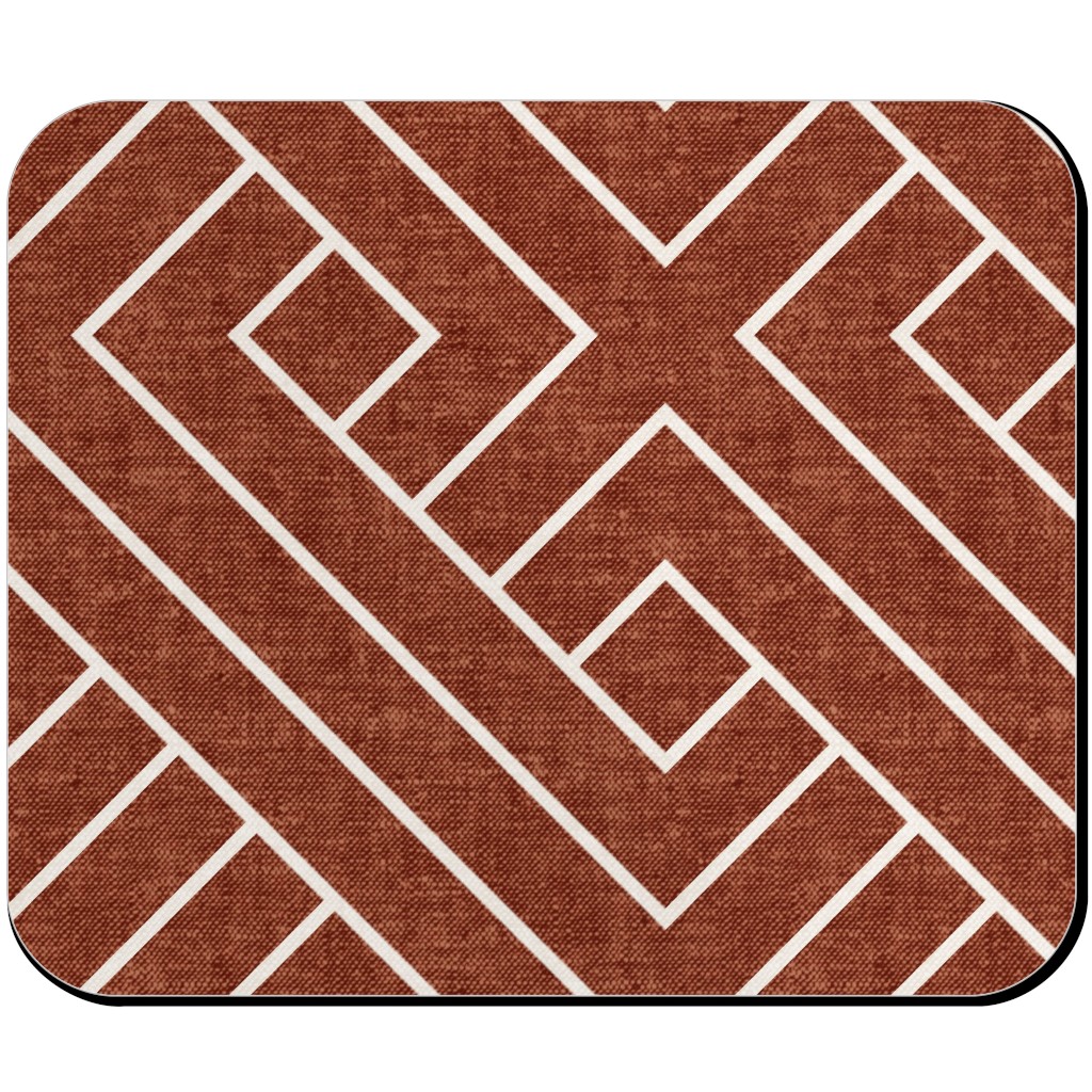 Cadence Geometric Weave - Rust Mouse Pad | Shutterfly