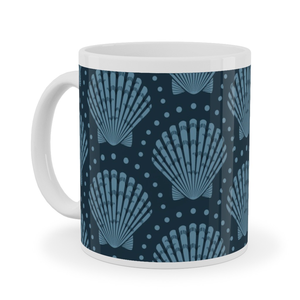 Pretty Scallop Shells - Navy Blue Journal | Shutterfly