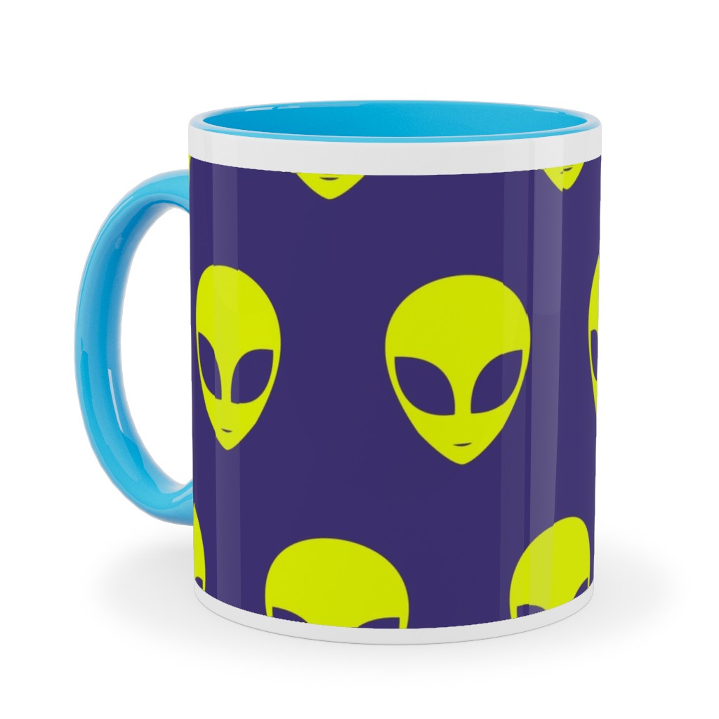 Retro Alien Heads Ceramic Mug | Shutterfly