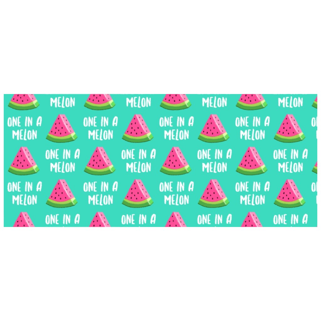 One in a Melon - Watermelon - Pink on Teal Ceramic Mug | Shutterfly