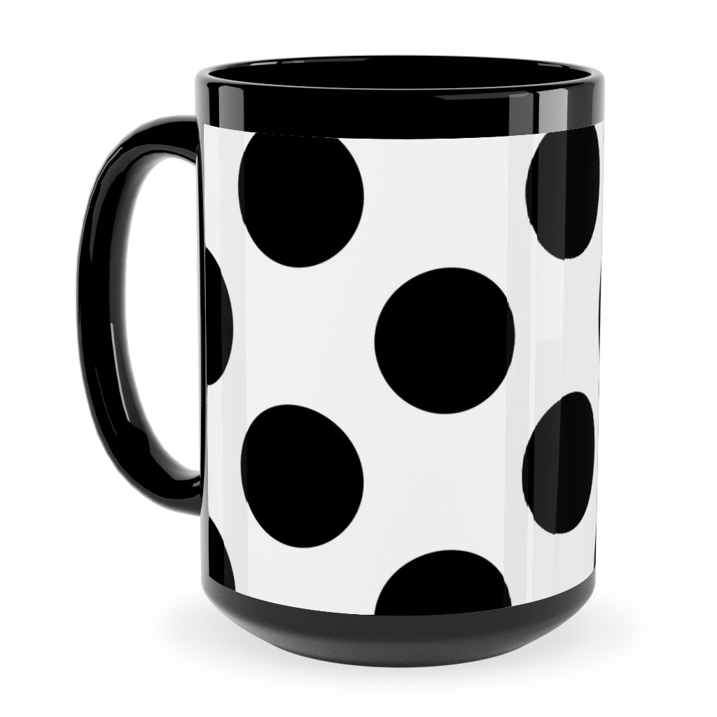 Polka Dot - Black and White Door Mat | Shutterfly