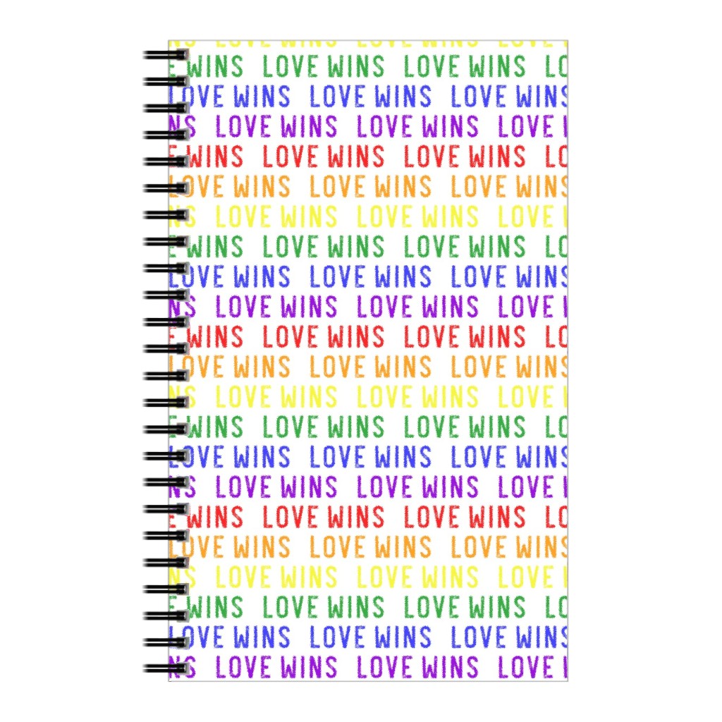 Love Wins Rainbow Notebook | Shutterfly