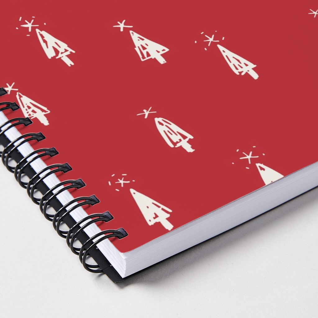 Christmas Trees on Pine Needle Notebook | Shutterfly