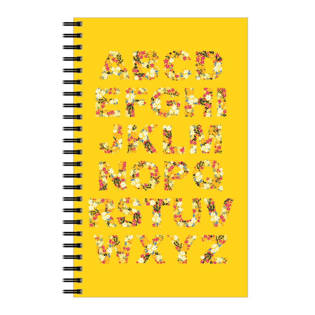 Rustic Wildflower Alphabet Notebook | Shutterfly