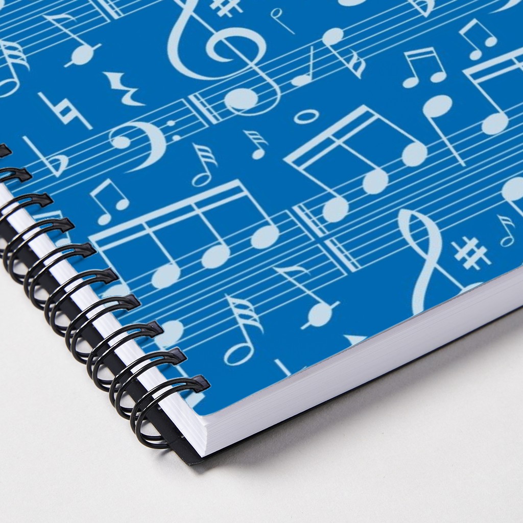 Music Notes - Blue Notebook | Shutterfly