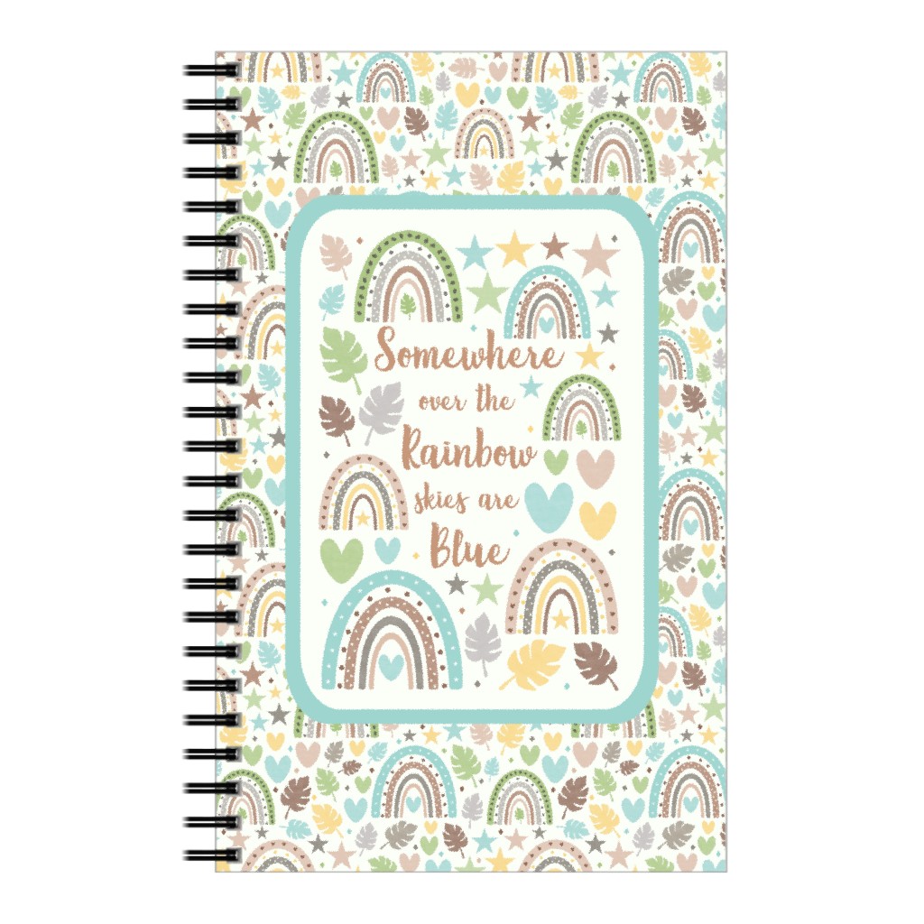 Somewhere Over the Rainbow Skies Are Blue - Earth Tones Notebook | Shutterfly
