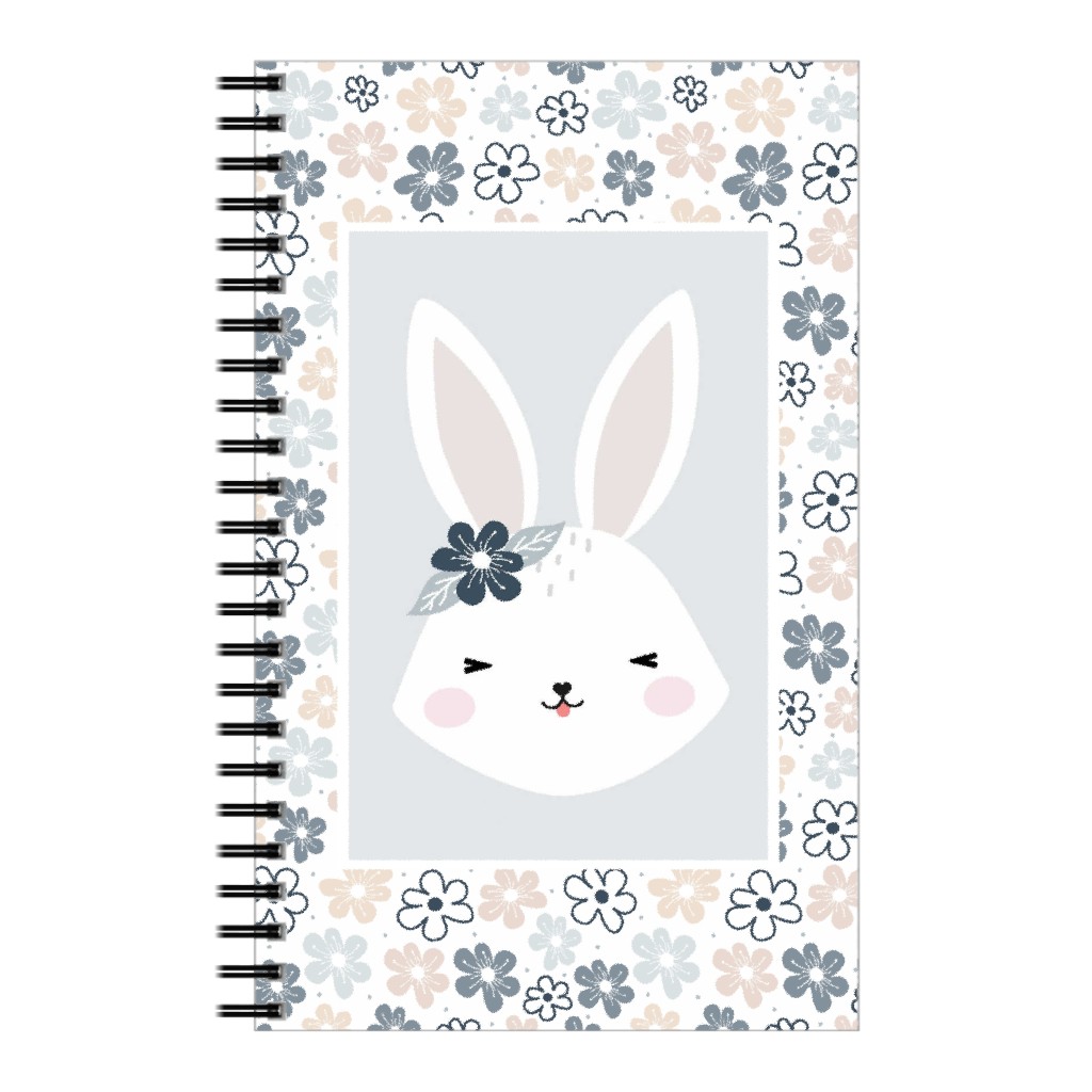 Spring Baby Girl Bunny - Neutral Soft Palette Notebook | Shutterfly
