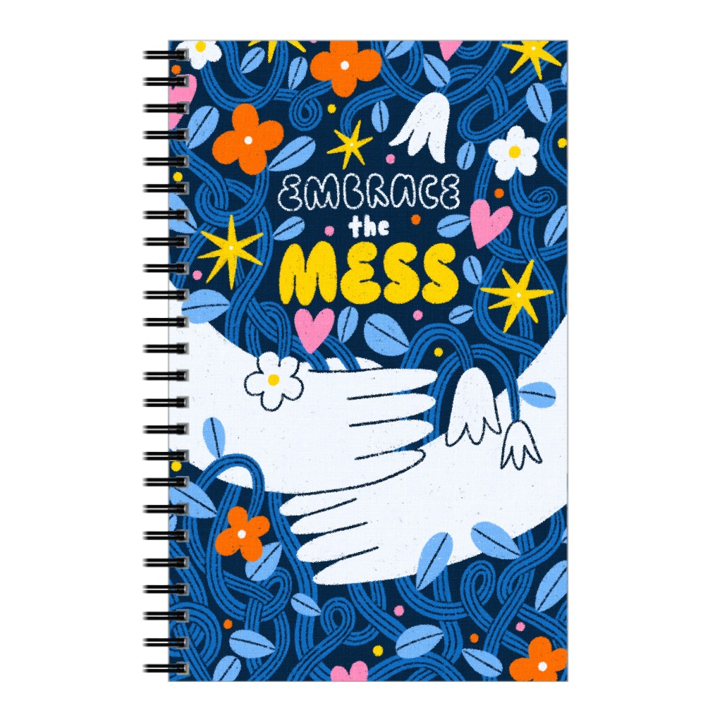 Embrace the Mess Floral Illustration Notebook | Shutterfly
