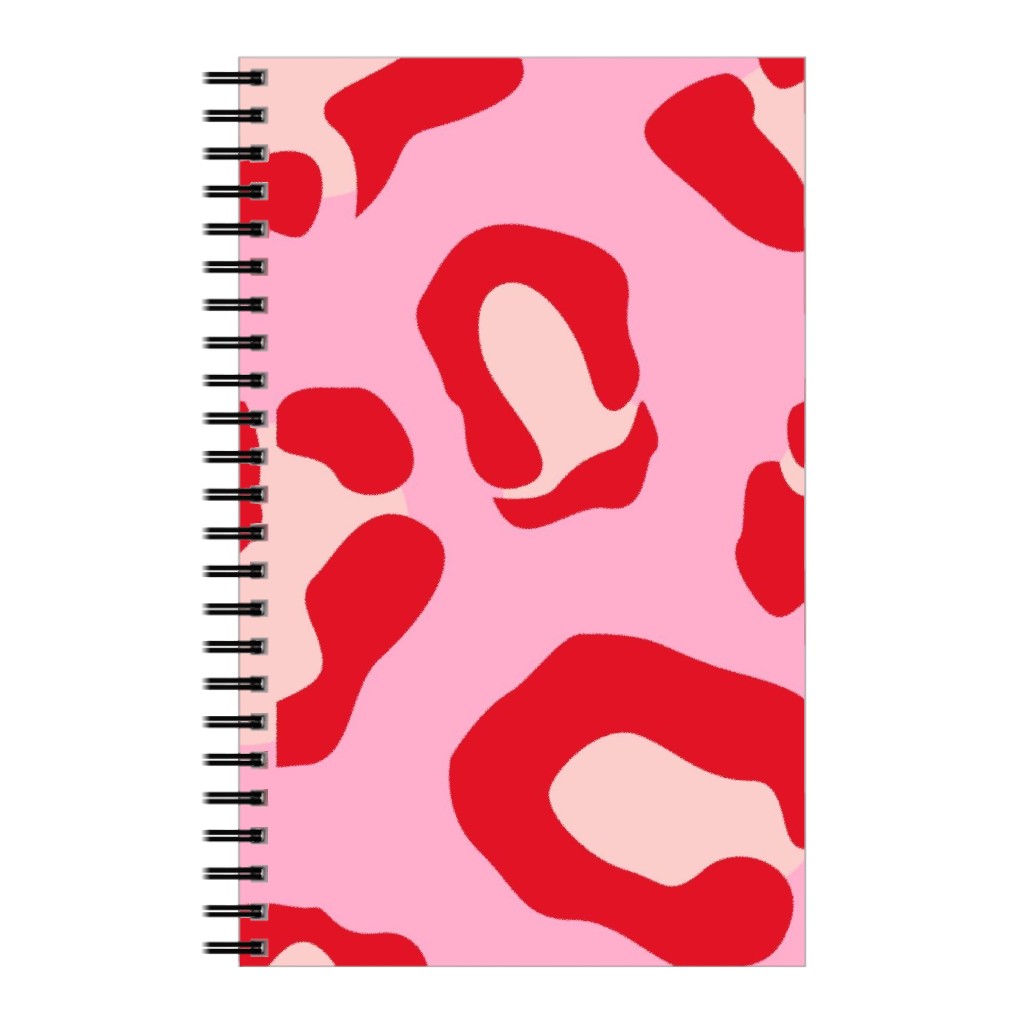 Leopard - Pink and Red Notebook | Shutterfly