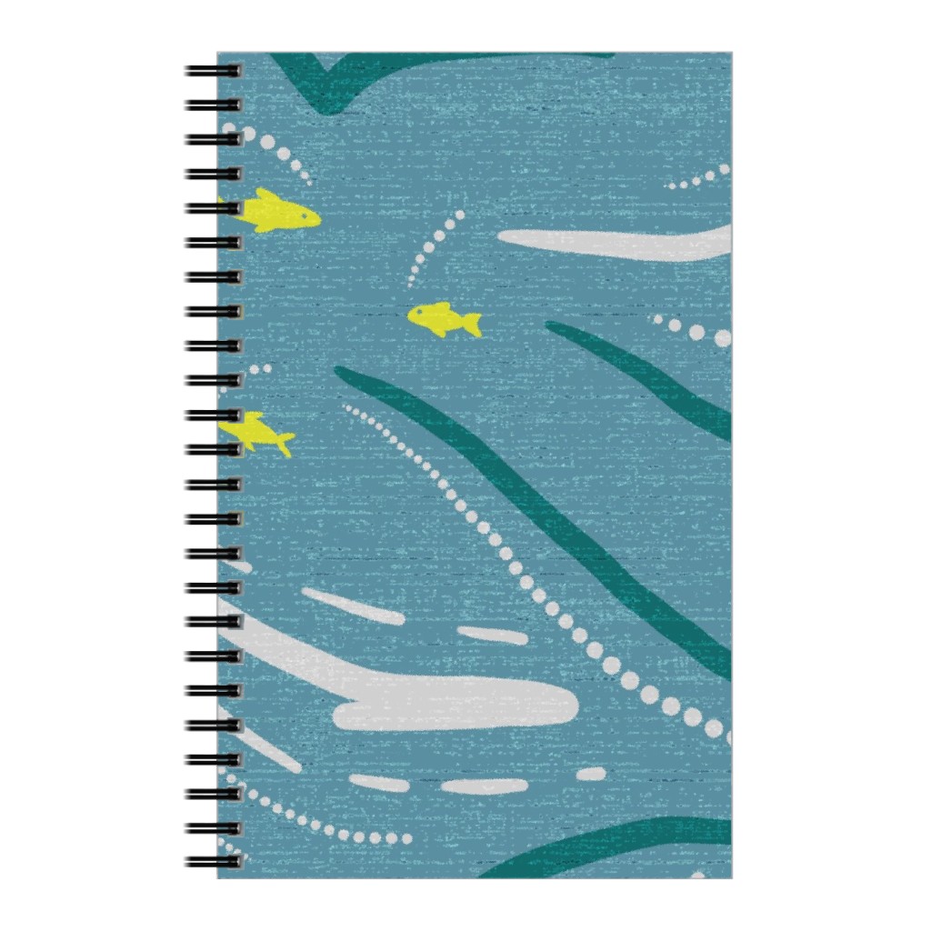 Mid Century Fish and Waves Notebook | Shutterfly