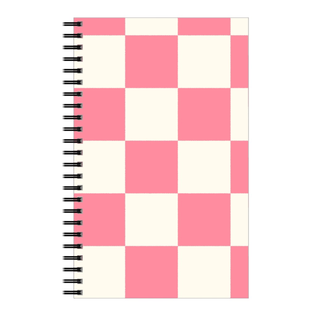 Checkered Pattern - Pink Notebook | Shutterfly