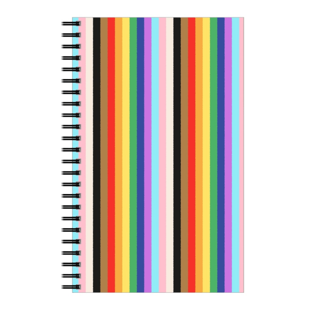 Lgbtq Stripes - Rainbow Pride Flag - Vertical Notebook | Shutterfly