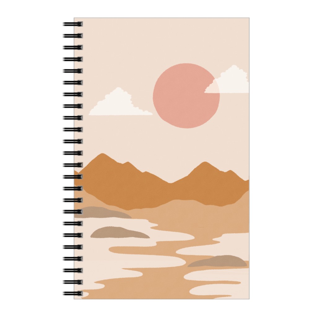 Abstract Mountain Landscape - Neutral Notebook | Shutterfly