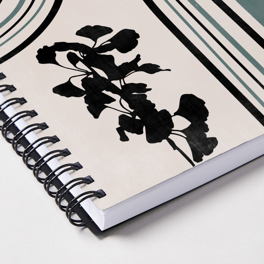 Modern Garden Pathway - Green and Ivory Notebook | Shutterfly