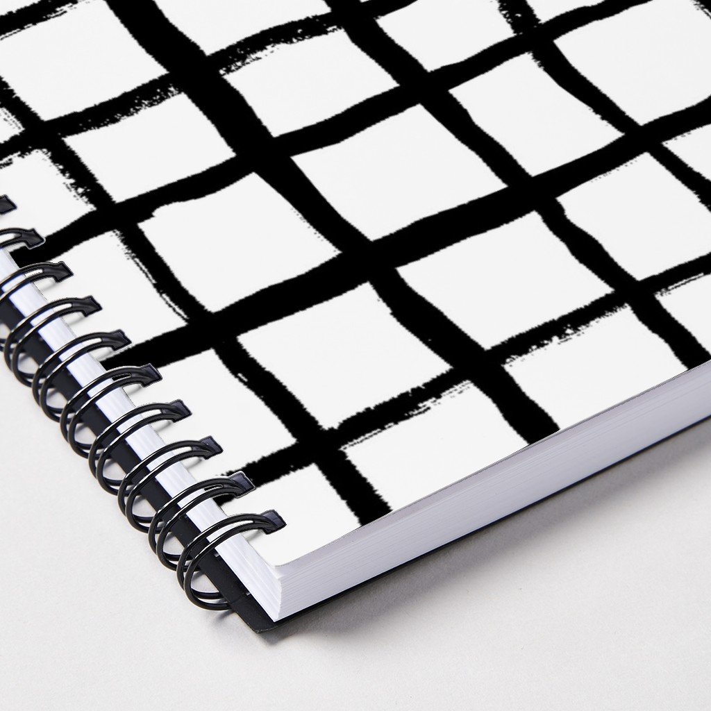 Simple Grid - Classic - Black and White Notebook | Shutterfly