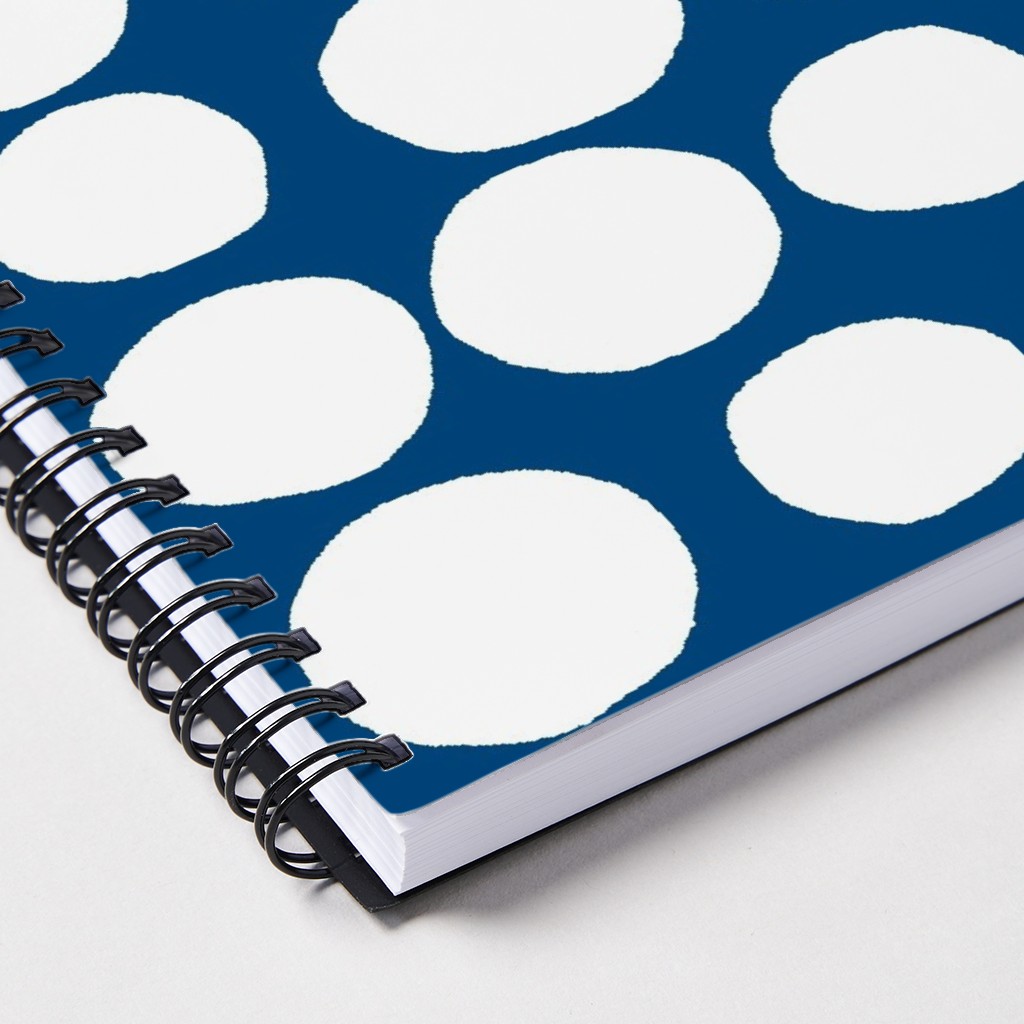 Jumbo Peas - Deep Blue and White Notebook | Shutterfly