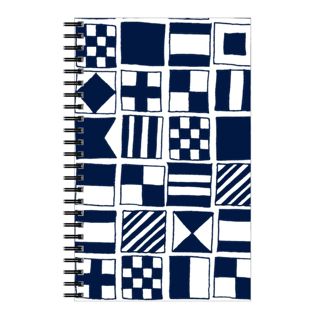 Sailing Flags - Navy Blue Notebook | Shutterfly