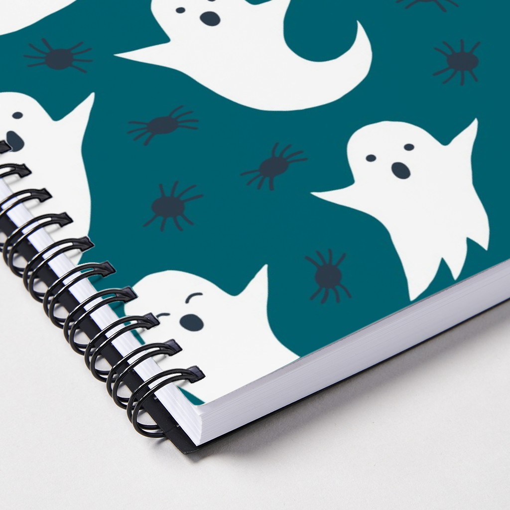 Halloween Ghosts - Dark Teal Notebook | Shutterfly