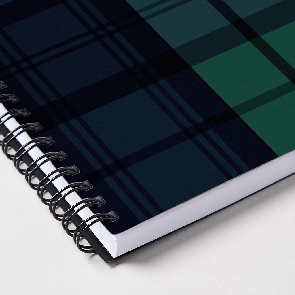 Dark Green Plaid Notebook | Shutterfly