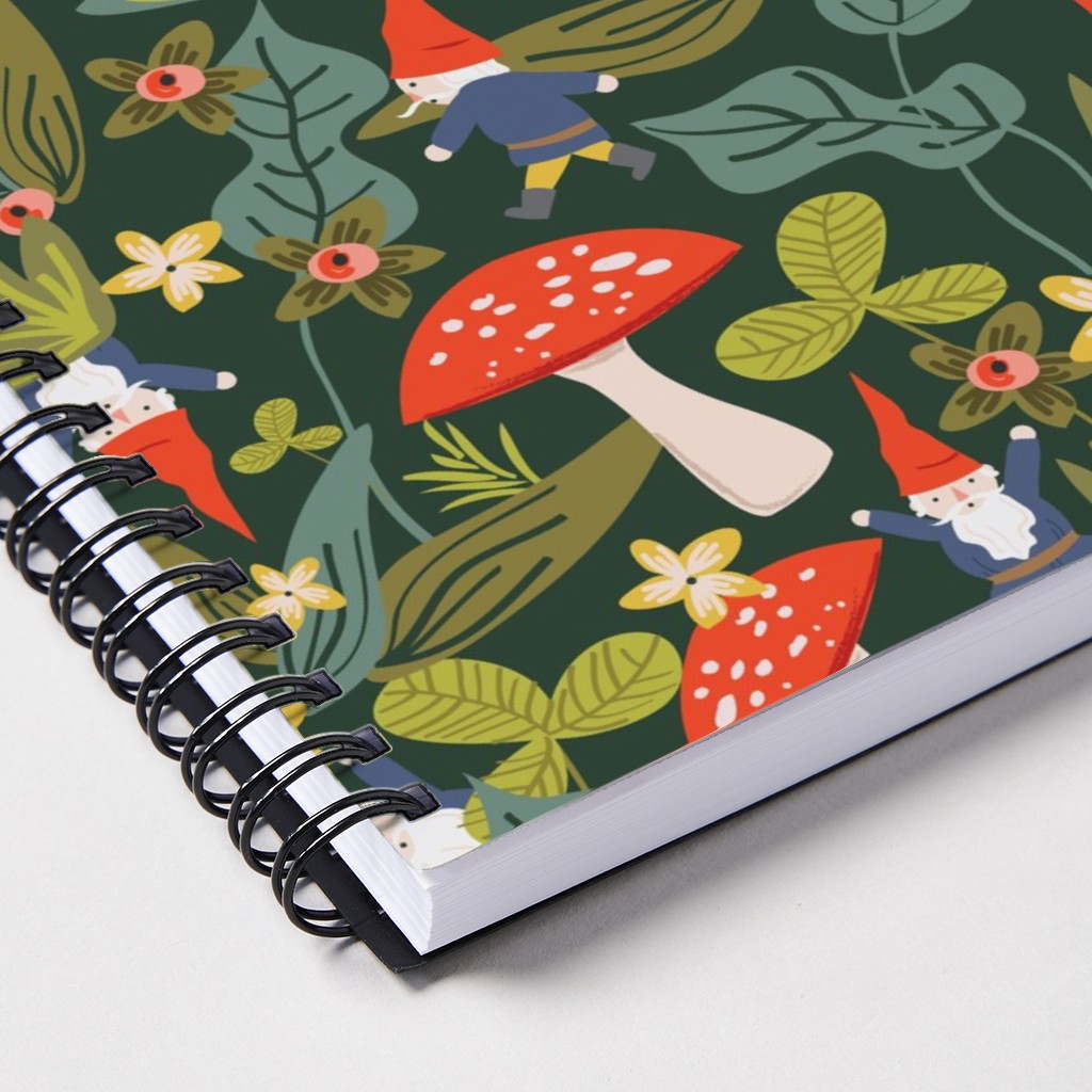 Woodland Gnomes - Green Notebook | Shutterfly