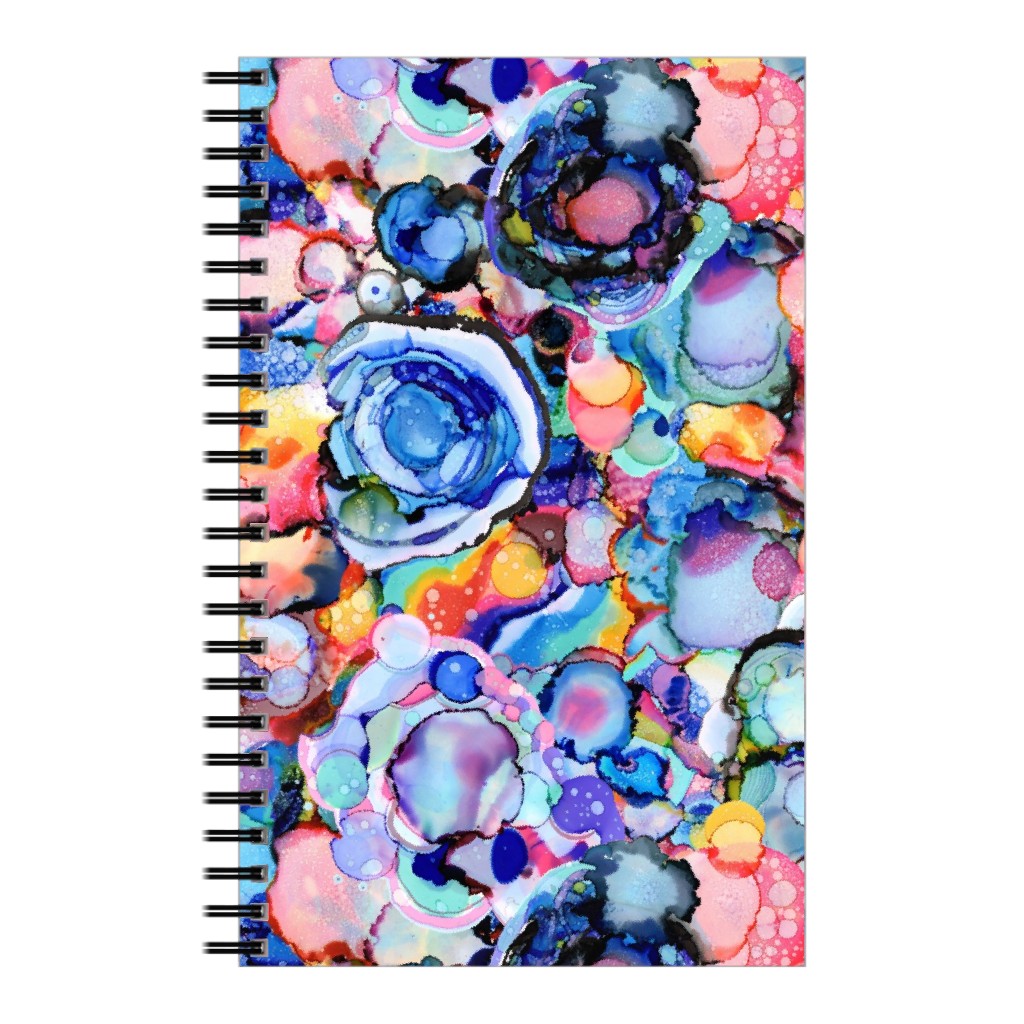 Rainbow Ink Abstract - Multi Notebook | Shutterfly