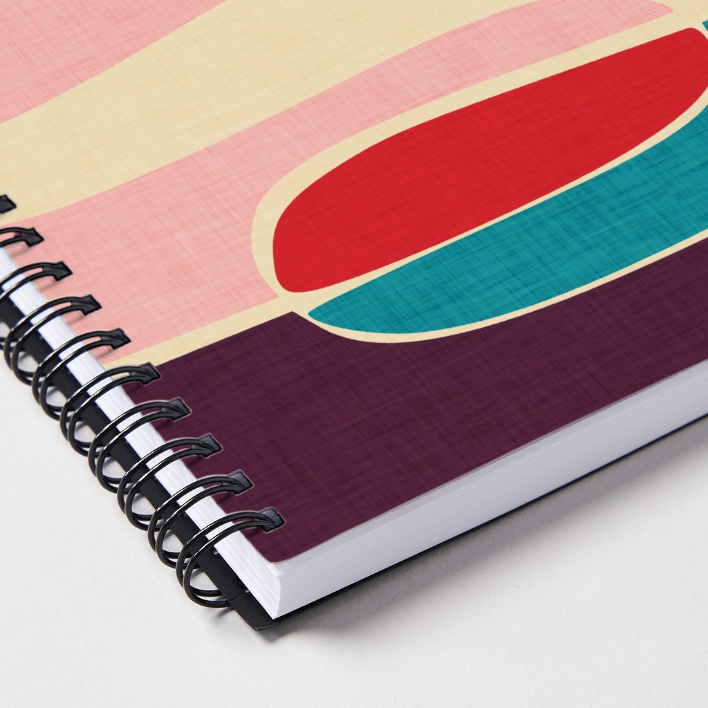Mid Century Mod Retro Waves - Multi Notebook | Shutterfly