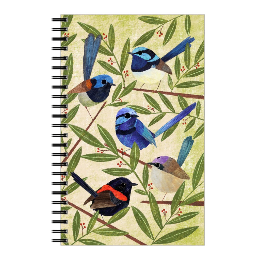 Fairy Wrens, Hand Painted Birds - Multi Notebook | Shutterfly