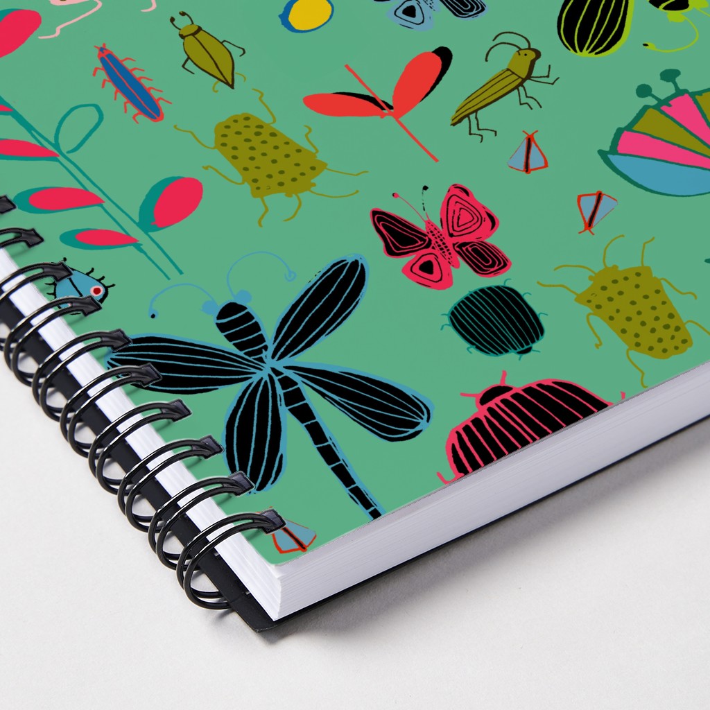 Bugs & Butterflies - Teal Notebook | Shutterfly