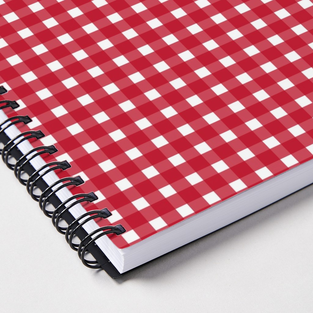 Classic Gingham - Red Notebook | Shutterfly