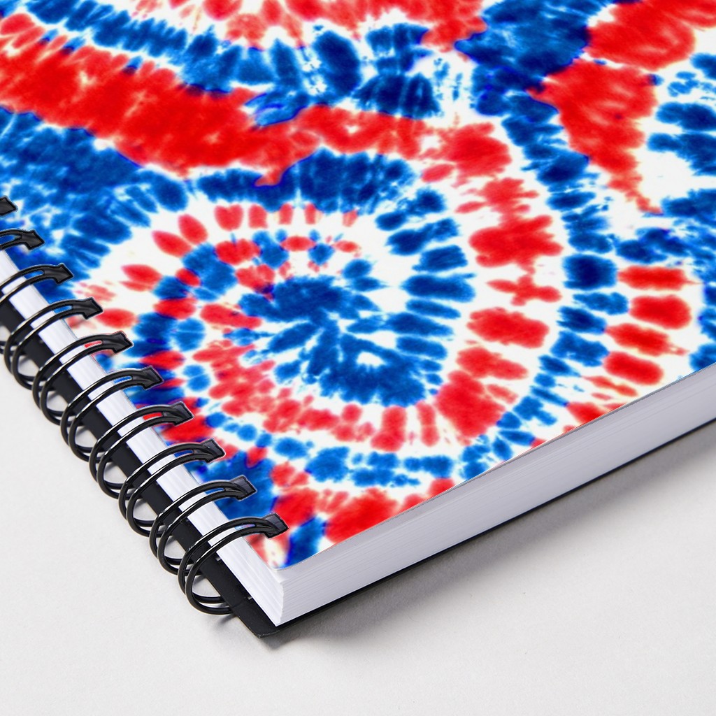 Tie Dye - Red White and Blue Notebook | Shutterfly