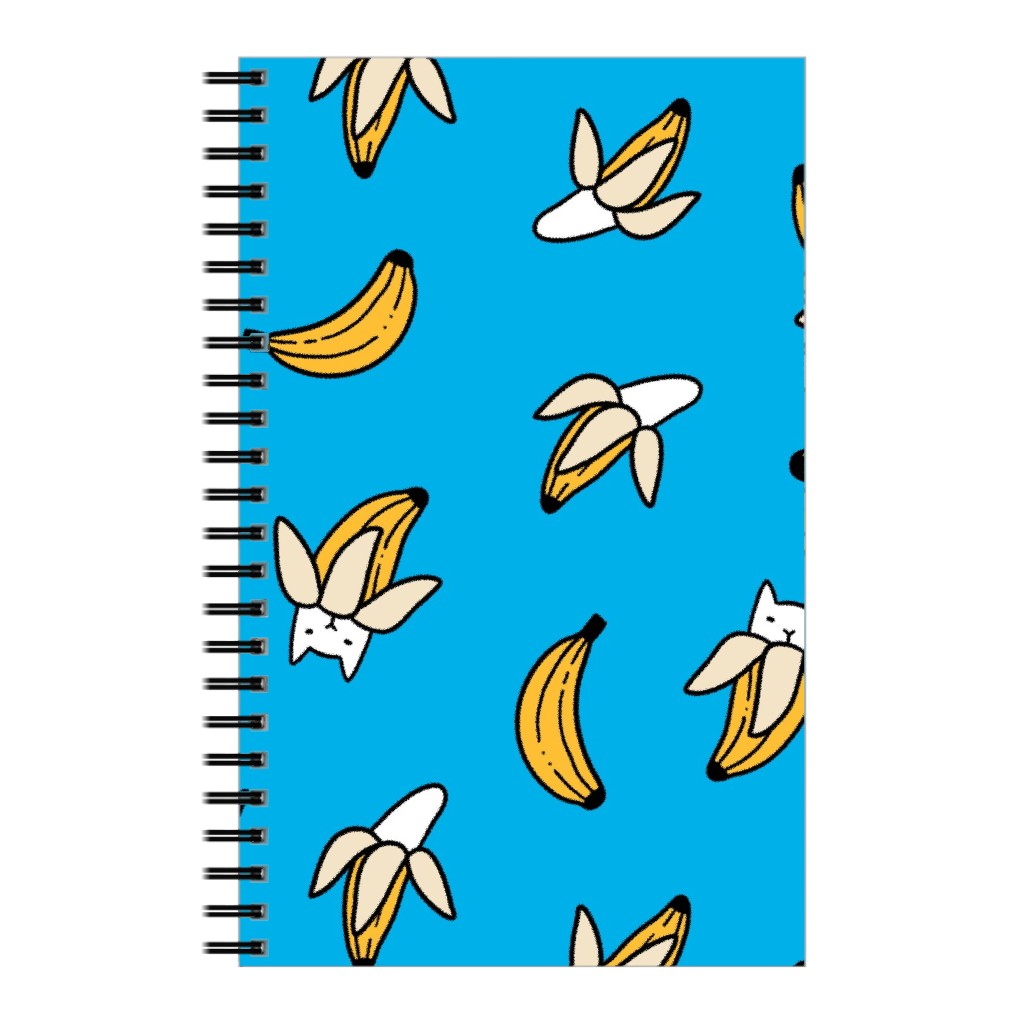 Funny Yummy Banana Cats - Blue Notebook | Shutterfly