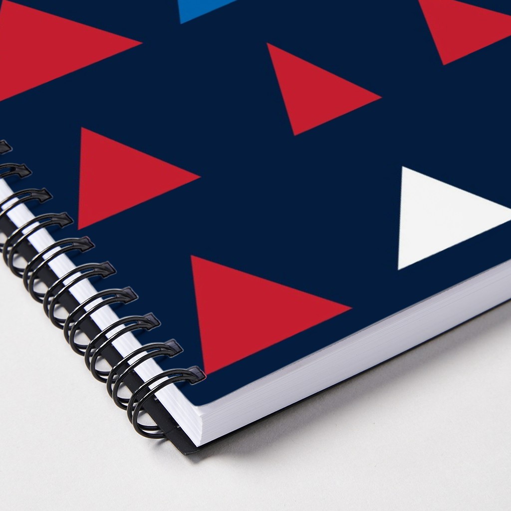 Triangles - Red White and Blue Notebook | Shutterfly
