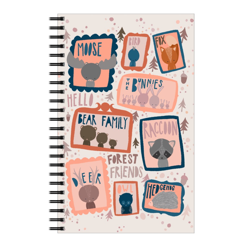 Woodland Forest Friends Portraits Notebook | Shutterfly
