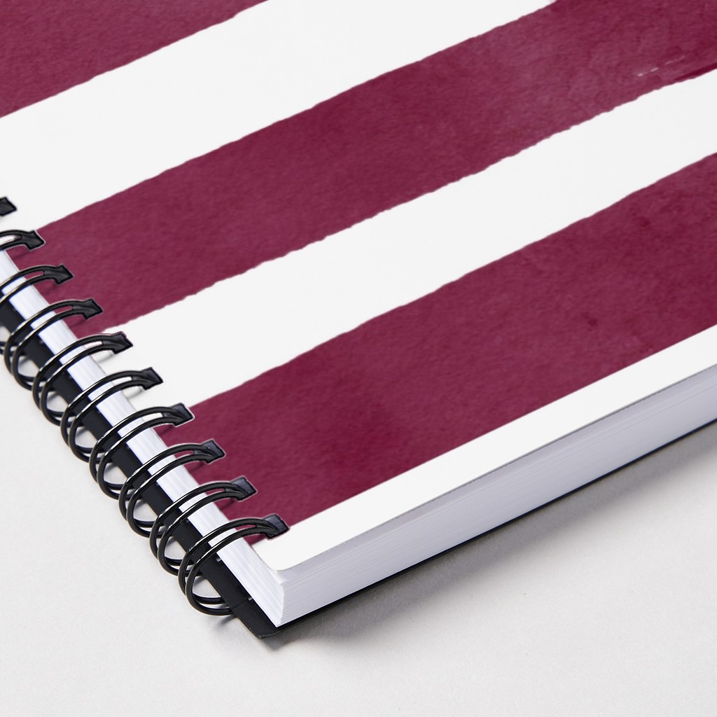 Stripe - Maroon Notebook | Shutterfly