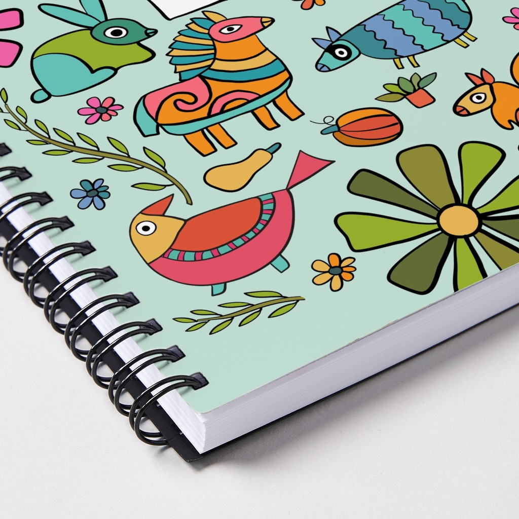 El Salvador Folk Art - Aqua Notebook | Shutterfly