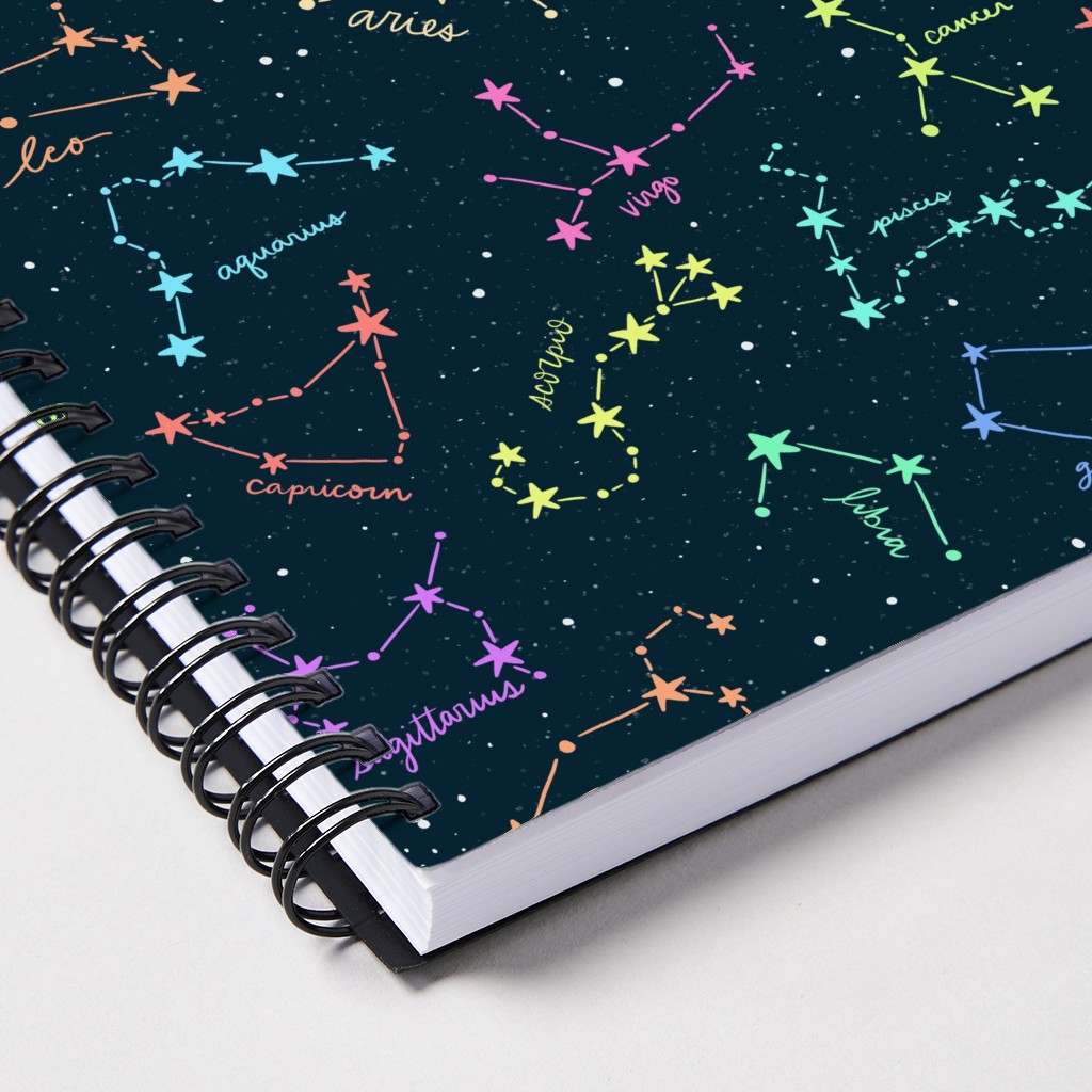 Zodiac Constellations - Multi on Navy Notebook | Shutterfly