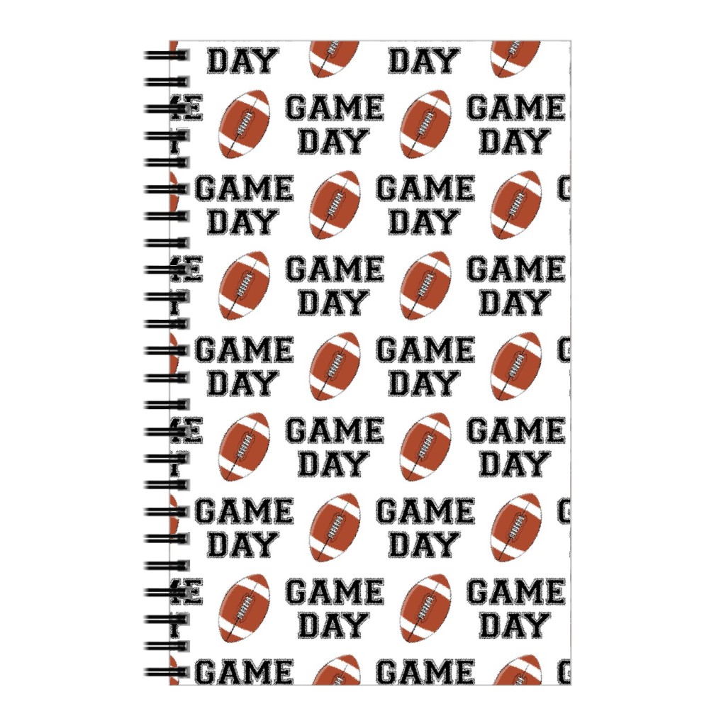Game Day - College Football - Black and White Notebook | Shutterfly